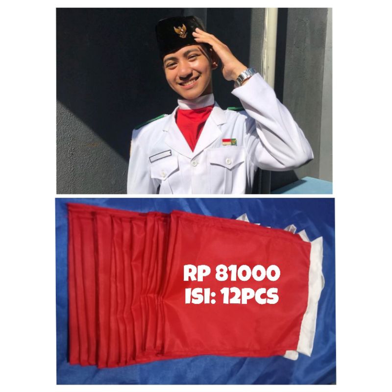 Jual Syal Paskibra Dasi perlengkapan Atribut upacara Paskibra Bahan ...