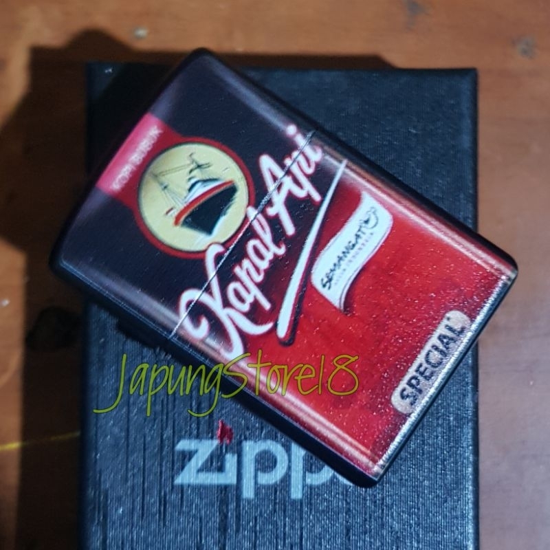 Jual korek api zippo gambar kopi kapal api korek api unik Zippo Custom ...