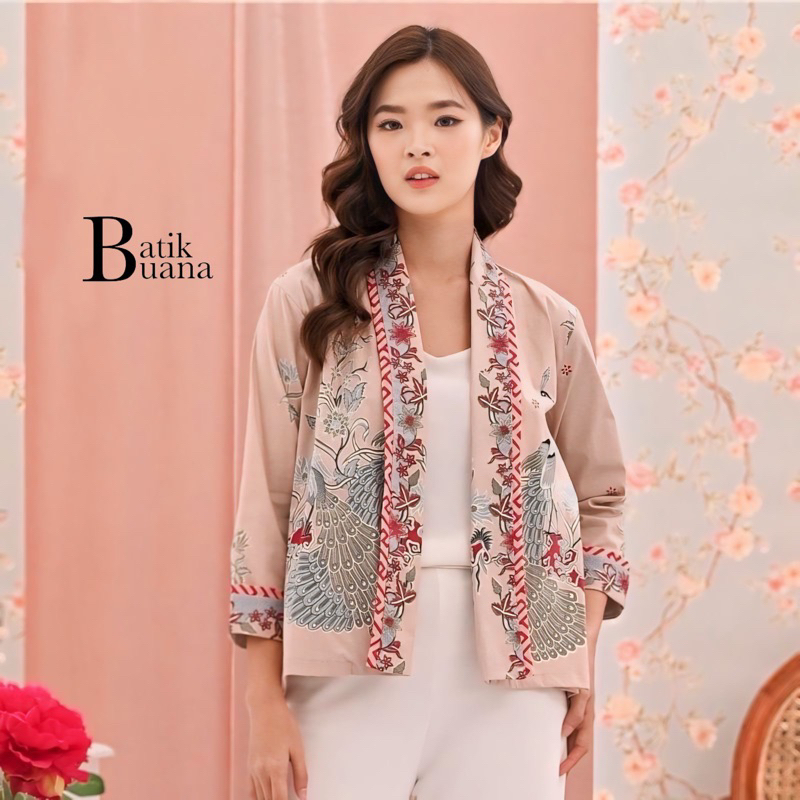 Jual Outer Batik Wanita - Alisson Outer - Blazer Batik - Batik Modern ...