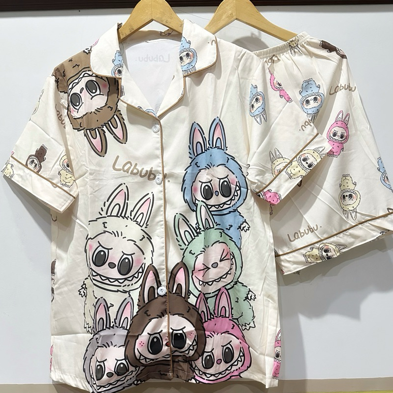Jual READY !! PIYAMA HAPPY NUNE SHORT SHORT | SHINCHAN | LABUBU | POWER ...