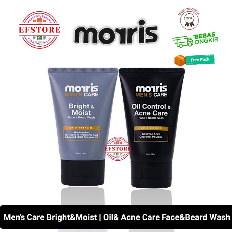 Jual MORRIS Mens Care Face&Beard Wash | Facial Wash - Sabun Wajah Pria | Shopee Indonesia