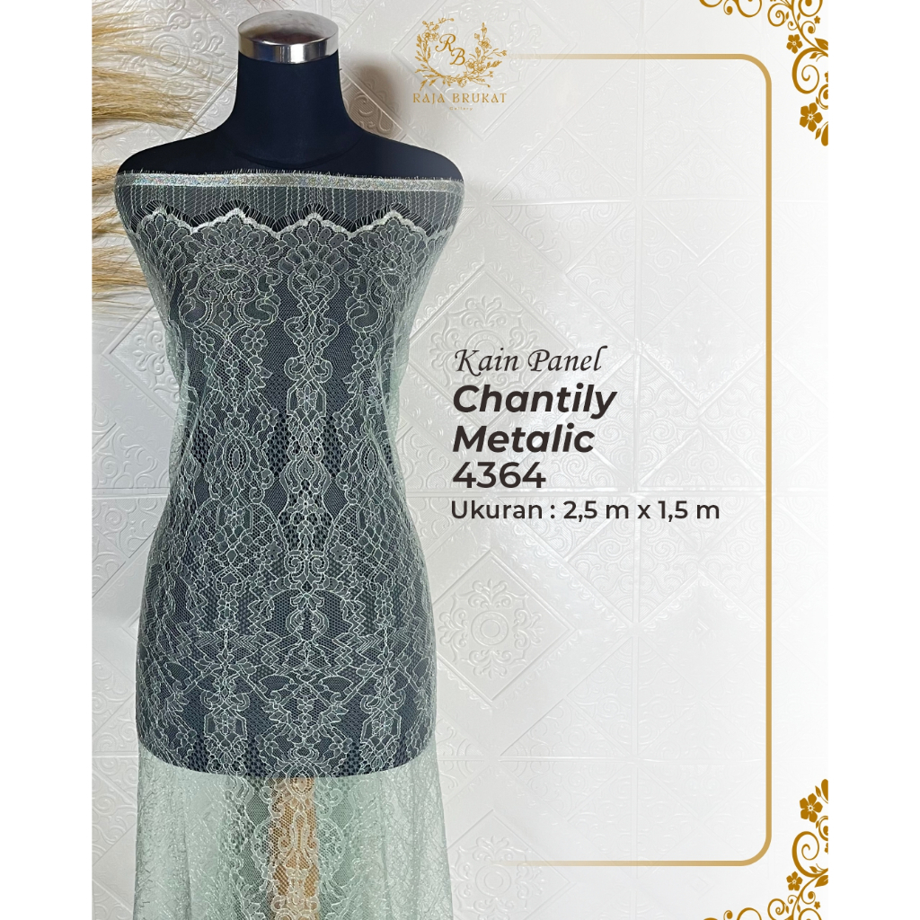 Jual Kain Panel Semi Prancis Chantily Metalic Shining 4364 - Grade B ...