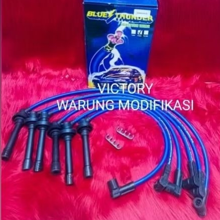 Jual kabel busi racing galant v6 hiu Bluethunder 4CORE original ...