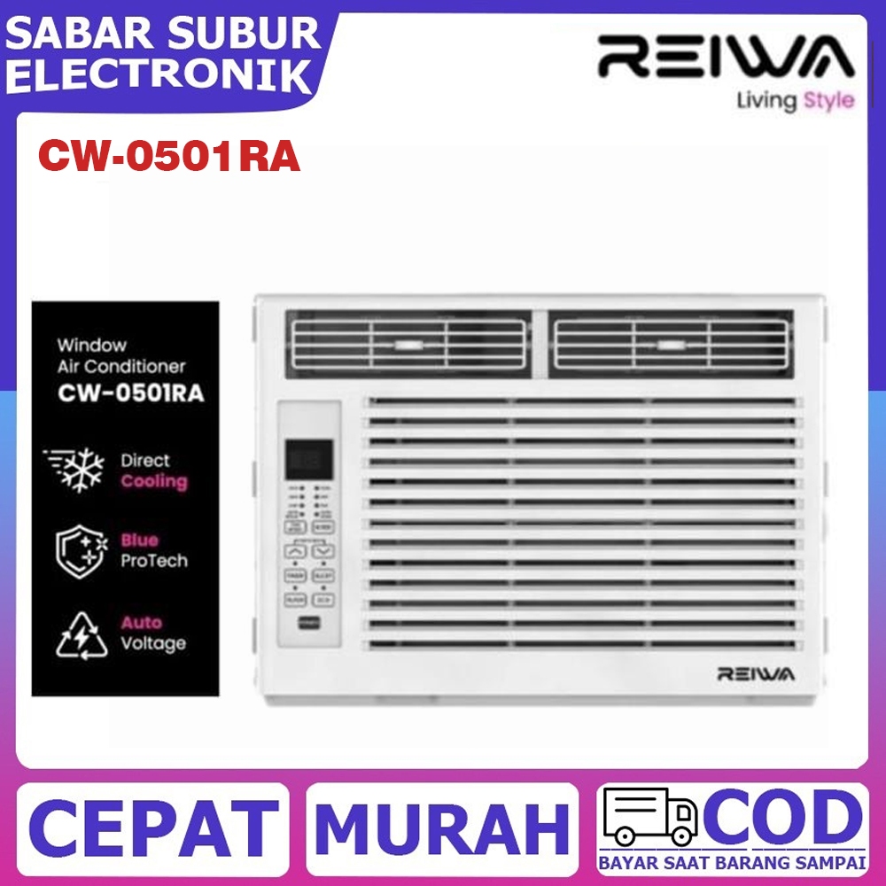 Jual REIWA Air Conditioner CW-0501RA Window 1/2 PK | Shopee Indonesia
