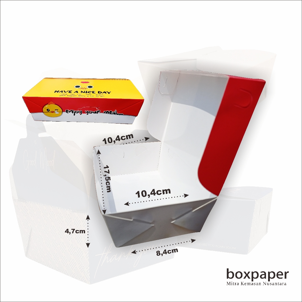 Jual Paper Lunch Box ( size M isi 100pcs ) Kraft Laminasi Kotak Makan ...