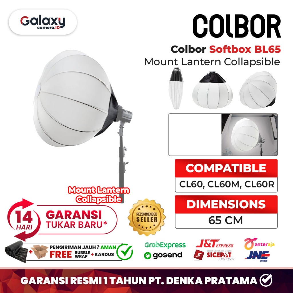 Jual Colbor Softbox BL65 Bowens Mount Lantern Collapsible 65cm Light Studio Resmi | Shopee Indonesia