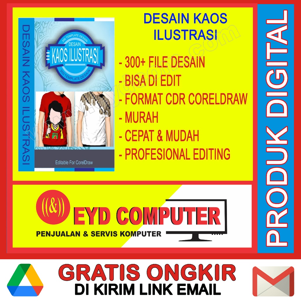 Jual DESAIN KAOS ILUSTRASI KOLEKSI TEMPLATE DESIGN GRAFIS T-SHIRT ...