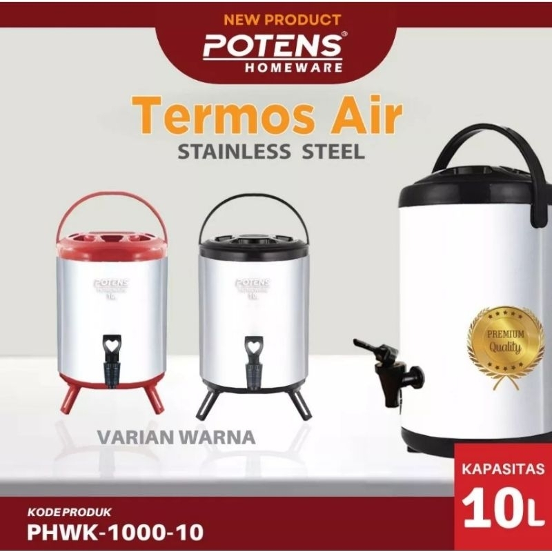 Jual Termos Stainless 8Liter/10Liter/12Liter Termos Air Poten | Shopee ...