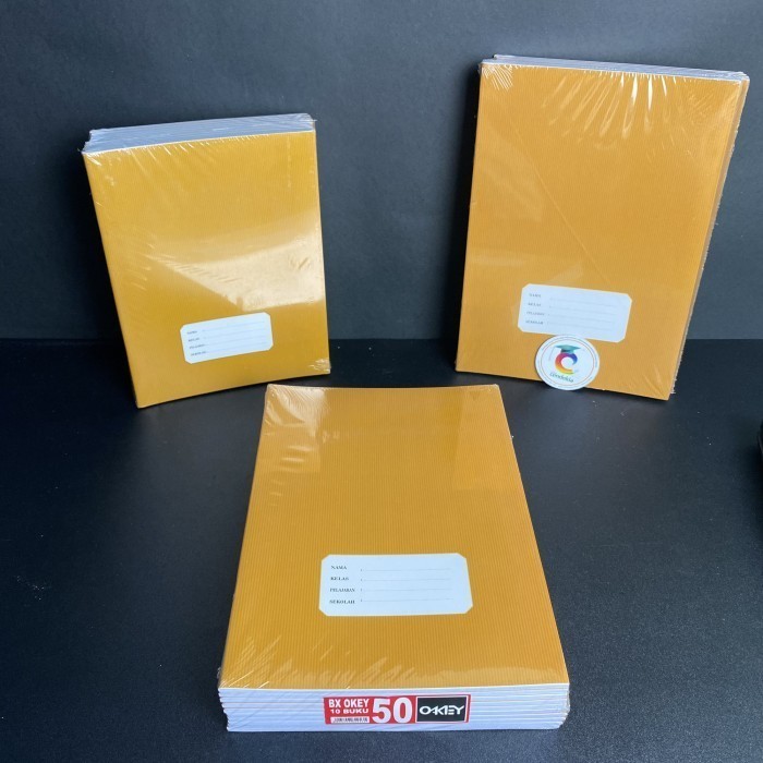 Jual Buku Tulis Okey Boxy / Panjang Isi 50 Sampul Coklat Kraft | Shopee ...