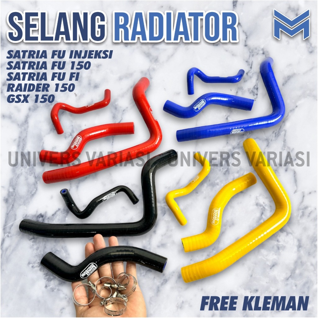 Jual SELANG RADIATOR ORIGINAL THAILAND SET 3 PCS GSX 150 SATRIA FU FI ...