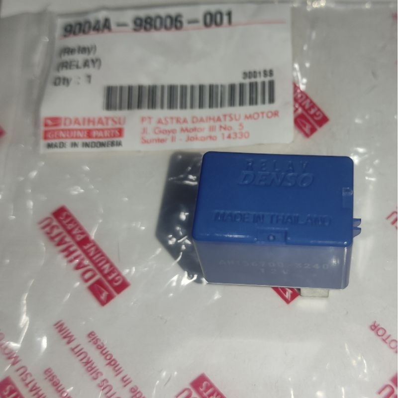 Jual RELAY DENSO BIRU KAKI 4 ORIGINAL 100% ASLI KEMASAN DAIHATSU ...