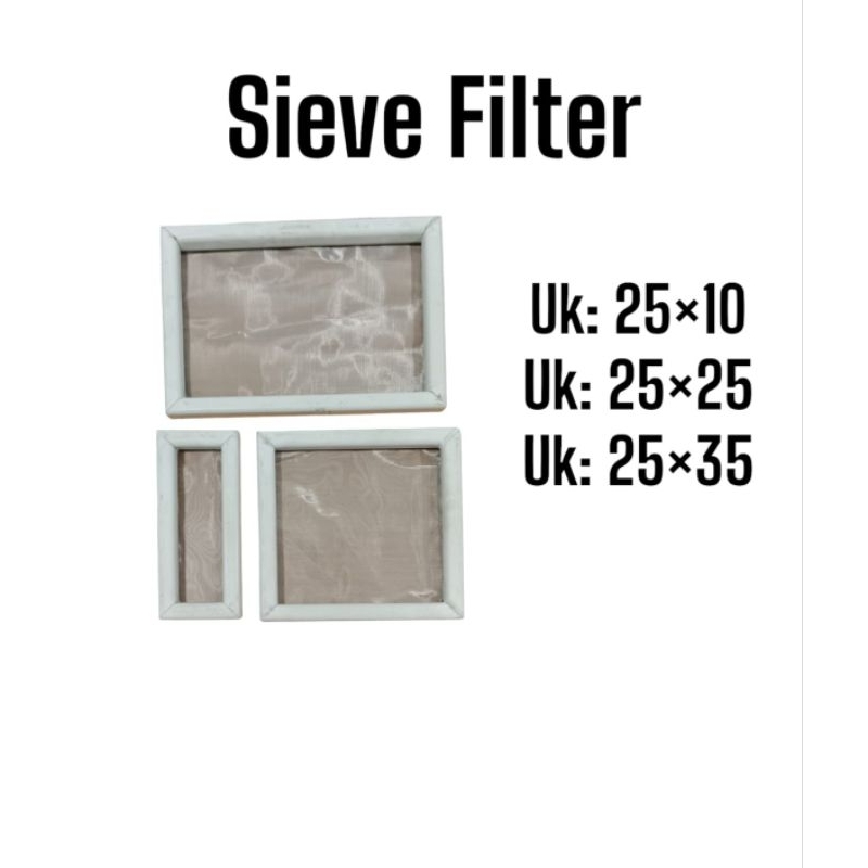 Jual Sieve filter aquarium untuk membersihkan kotoran ikan dengan frame ...