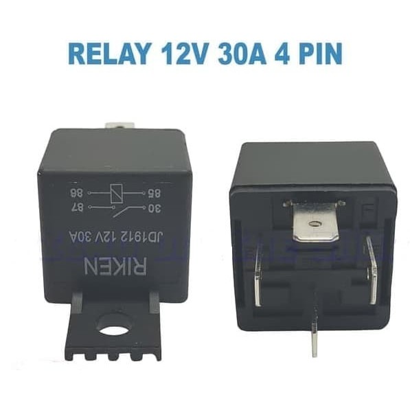 Jual Relay 12V 30A 4 Pin / Relay 12 Volt 30 Ampere 4 Kaki | Shopee ...