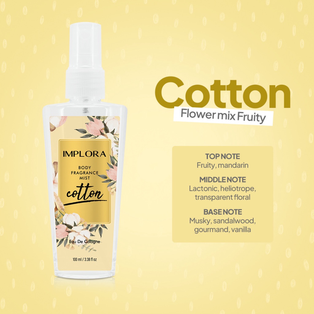 Jual PRODUCT TERPOPULER IMPLORA Body Fragrance Mist 1ml Cotton Breeze ...