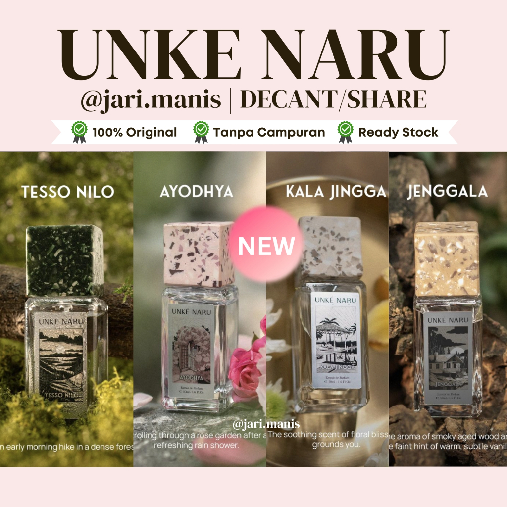 Jual decant share Unke Naru Ayodhya Kala Jingga tesso nilo cocoa mint ...
