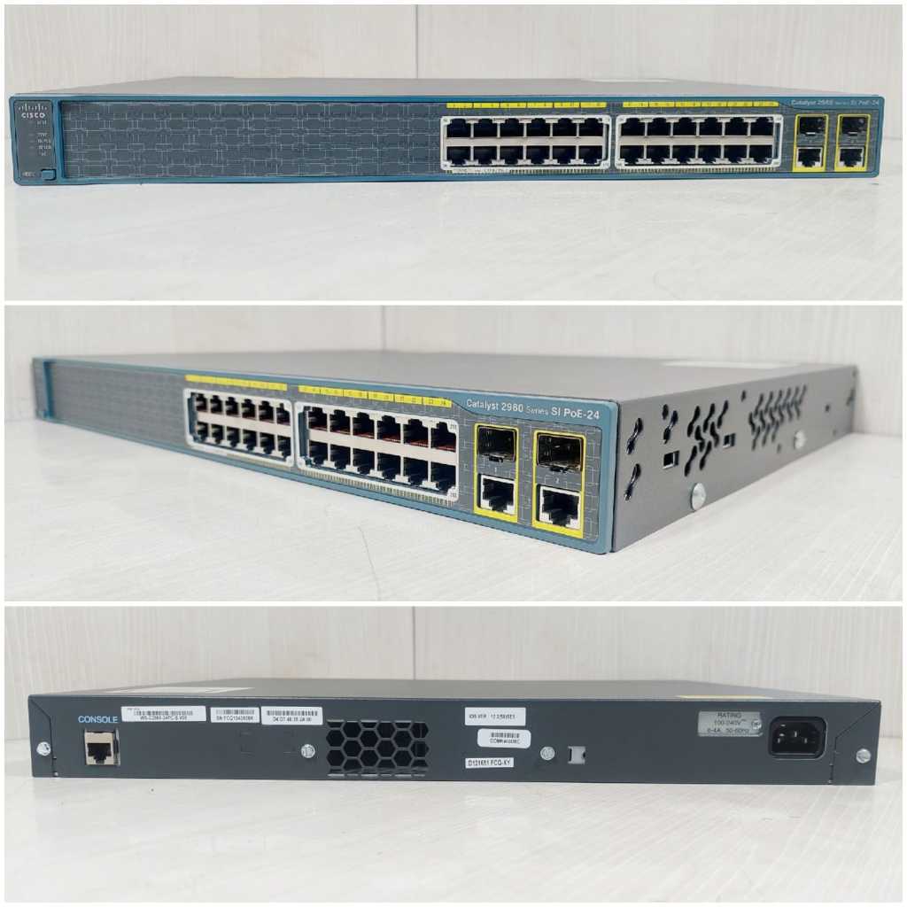 Jual Promo Switch Cisco Catalyst 2960 Series SI PoE-24 New Ex Display ...