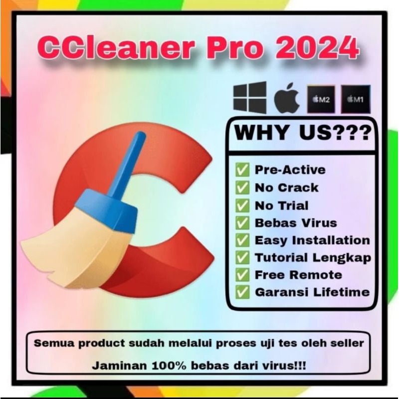 Jual Ccleaner Pro 2024 | Preactive | Lifetime | Bergaransi | Shopee Indonesia
