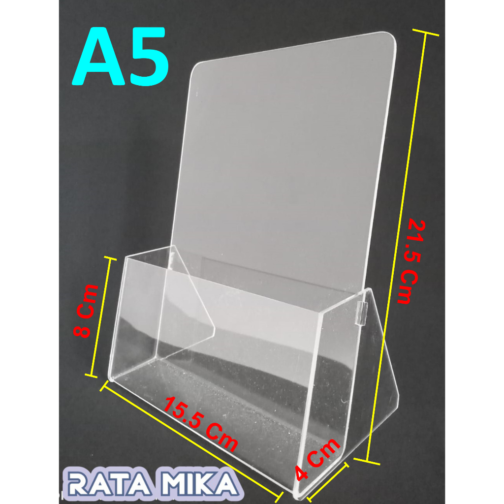 Jual Kotak / Tempat Brosur Acrylic A5 | Shopee Indonesia