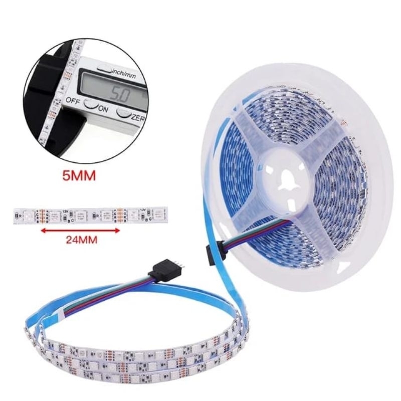 Jual LED strip RGB SMD 3535 12V PCB 5mm 120led/m IP20 | Shopee Indonesia