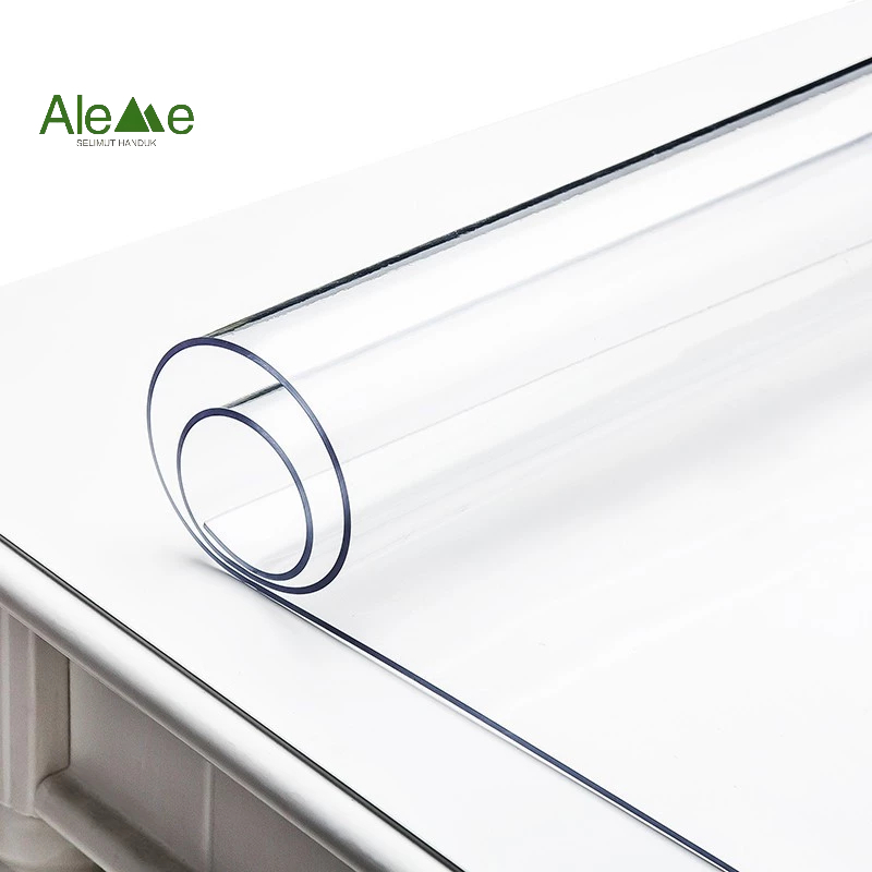 Jual Taplak Meja Bening Transparan Bahan Mika Plastik Taplak Meja Makan PVC Transparan BISA ...