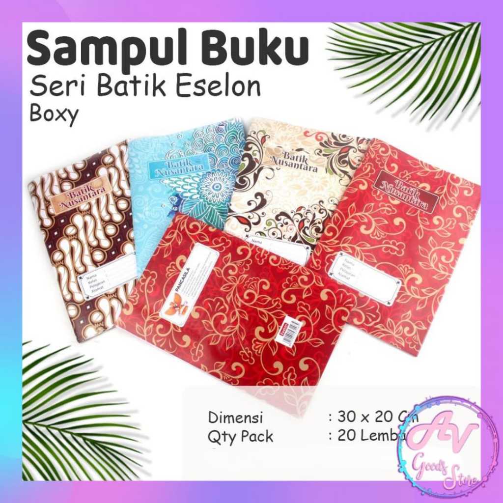 Jual Sampul Batik BOXI Art Paper / Sampul Buku Kertas Batik Boxy isi ...