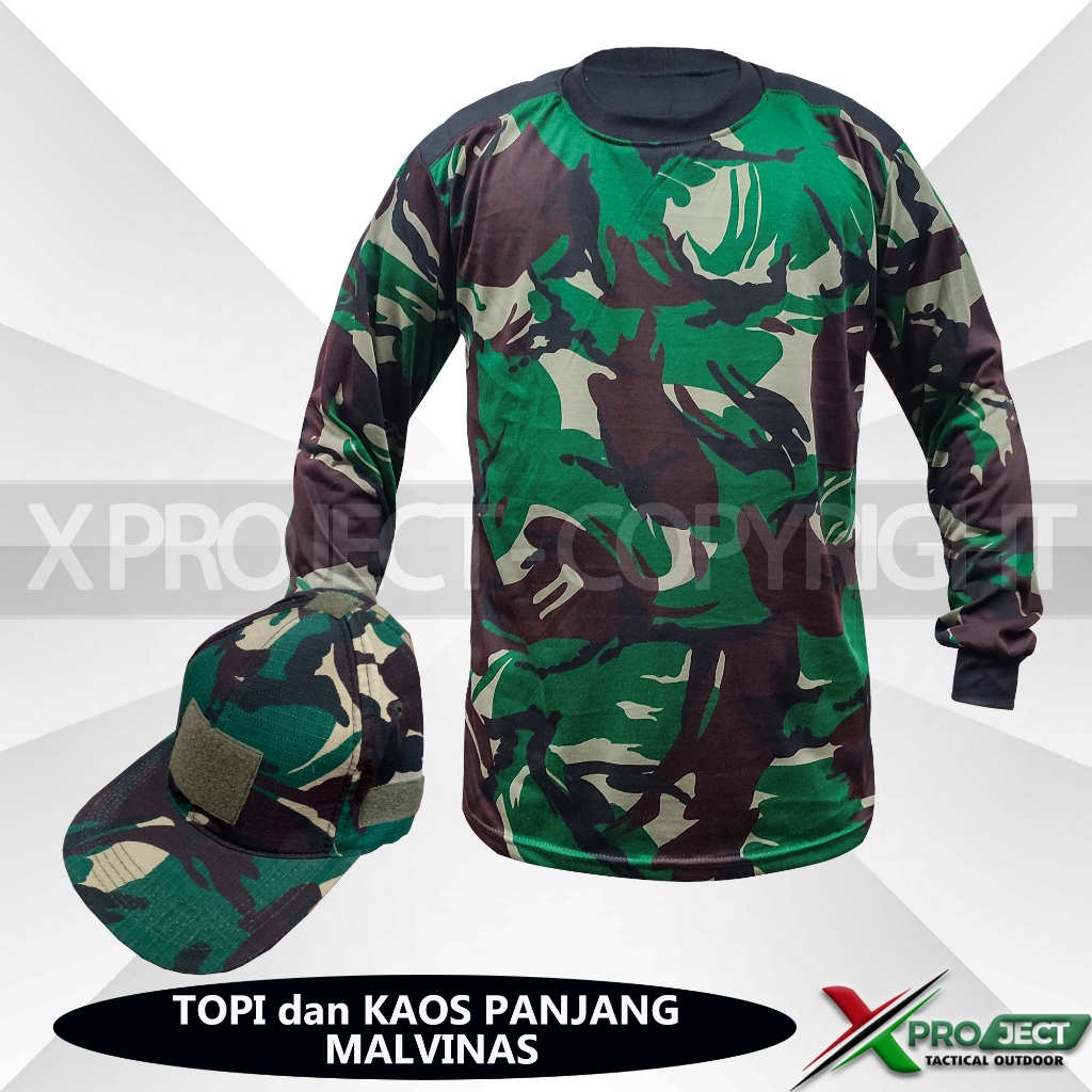 Jual Baju Kaos Lengan Panjang Loreng Army Tactical Lapangan | Shopee ...