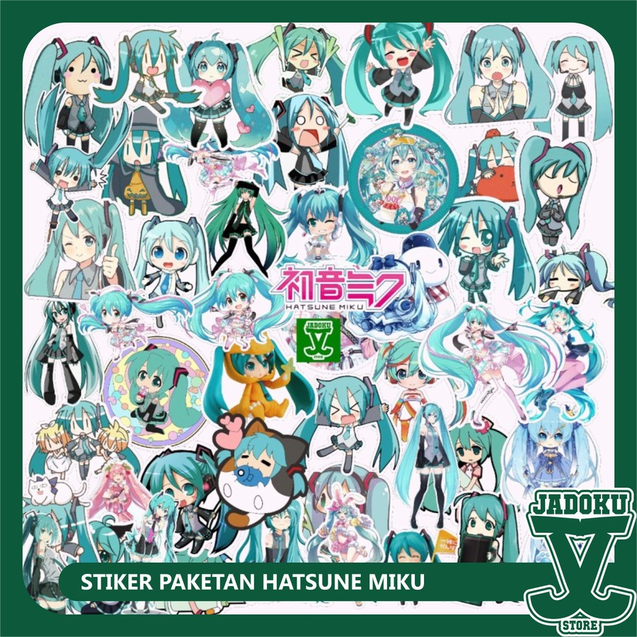 Jual Stiker Stickers Anime Vocaloid Hatsune Miku Paketan | Shopee Indonesia