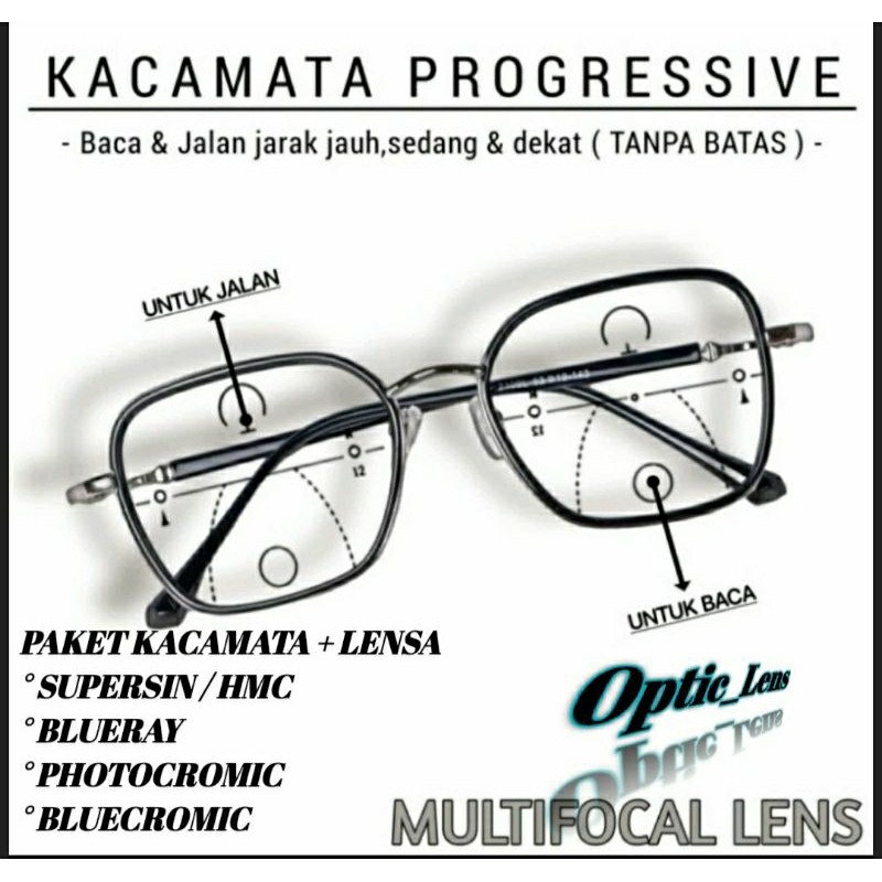 Jual Kacamata Baca dan Jalan (Progresife) | Shopee Indonesia