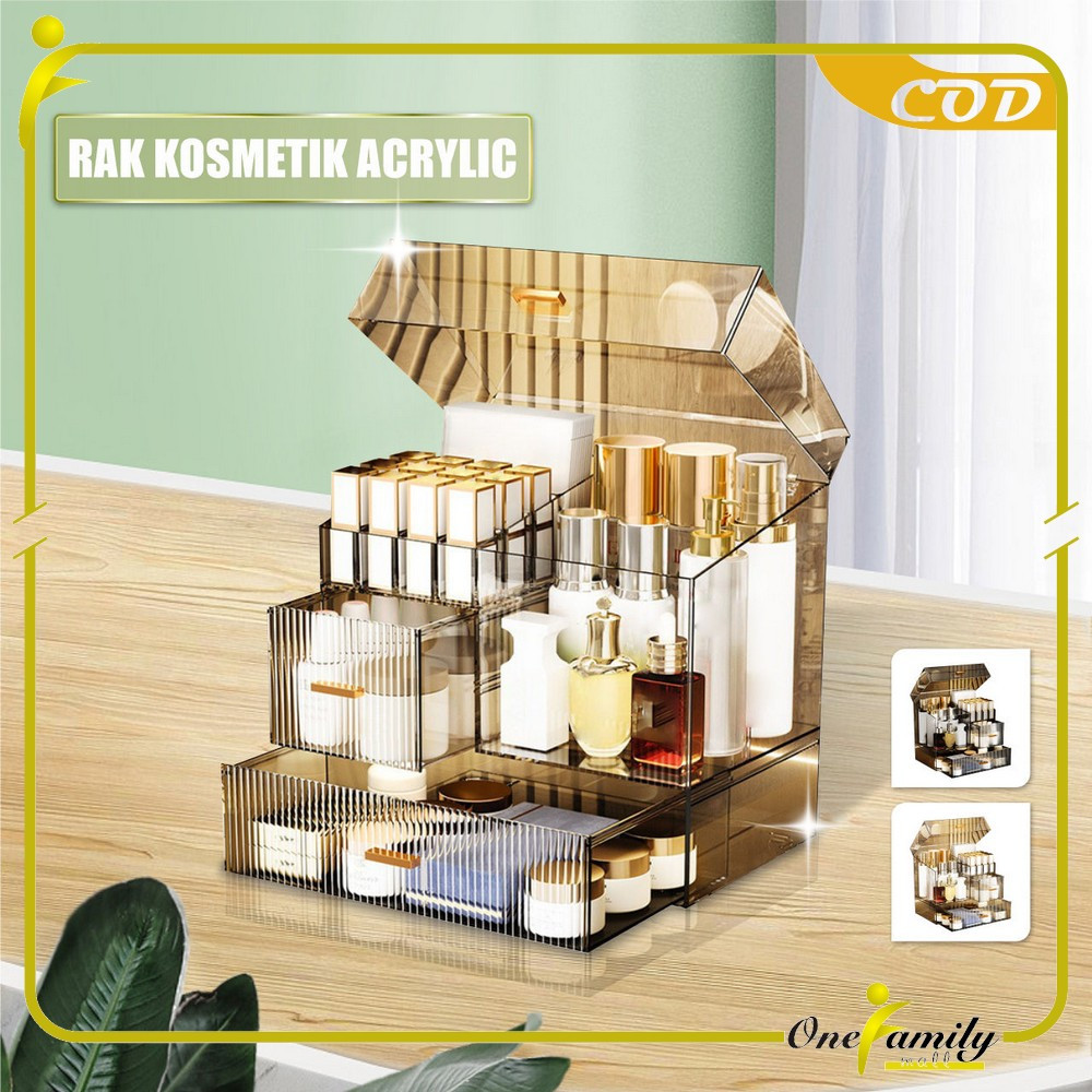 Jual ONE-K175 Rak Kosmetik Acrylic Jumbo Petak Serbaguna / Tempat ...