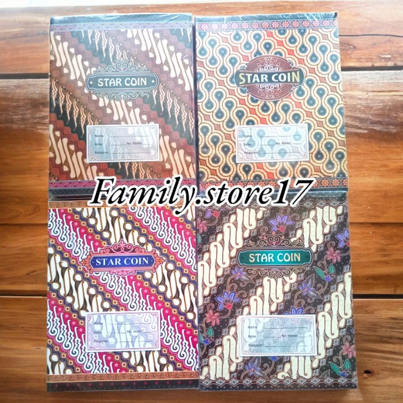 Jual BUKU TULIS STAR COIN/YOU/SEMAR BATIK ISI 30/38/50/58 LEMBAR / PAK ...