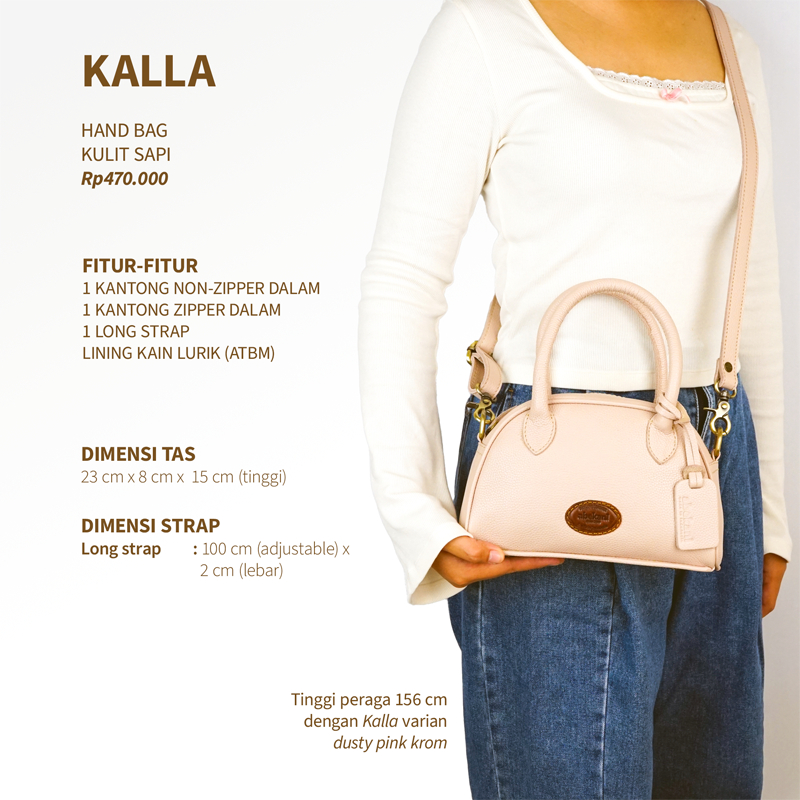 Jual Tas Kulit Wanita ABEKANI Tas Selempang Small Bag ABEKANI Kalla Bag ...