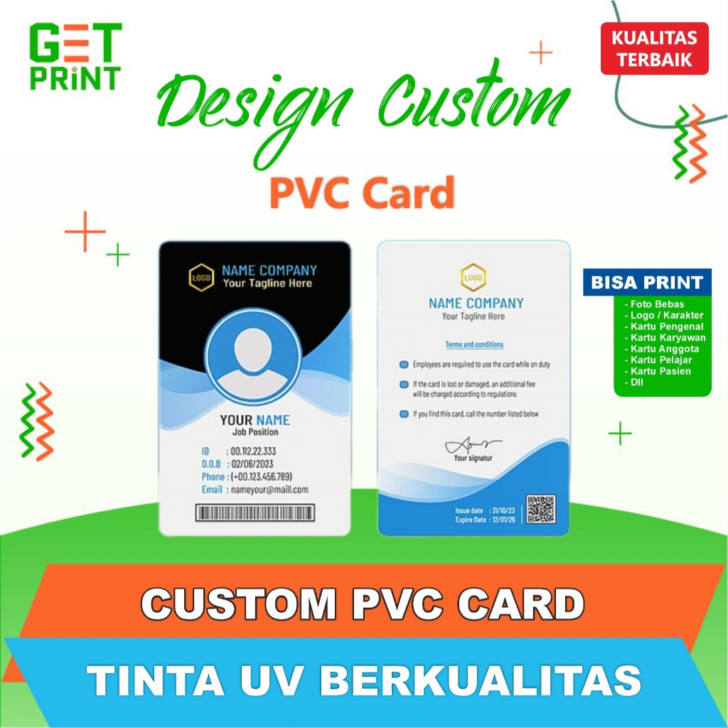 Jual PRINT UV ID Card / Plastic PVC / Kartu Member / ID Card Karyawan ...