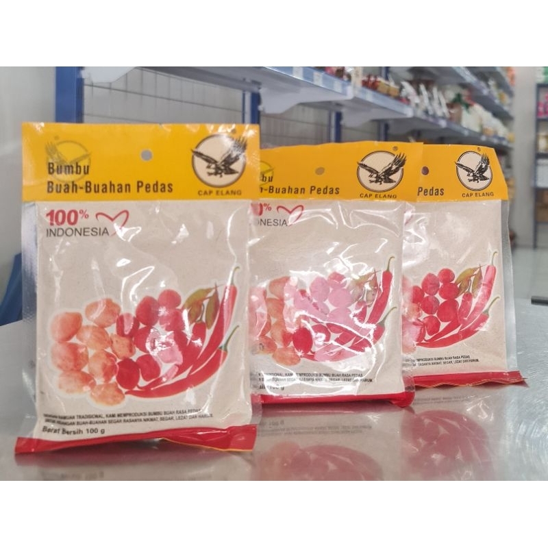 Jual Bumbu Buah Pedas Manis Cap Elang 100gr/Somboy bumbu buah 100gr ...