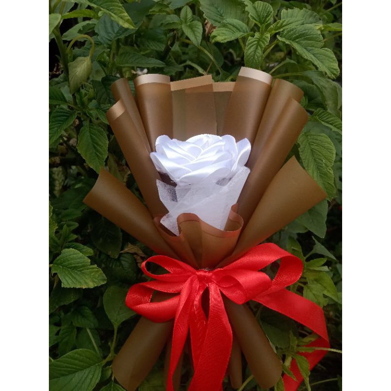 Jual Mini Buket pita satin / mini buket / single flower | Shopee Indonesia