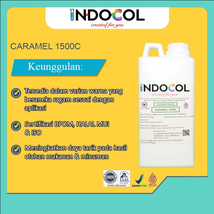 Jual CARAMEL SYRUP INDOCOL 1500C (1 KG) | Shopee Indonesia