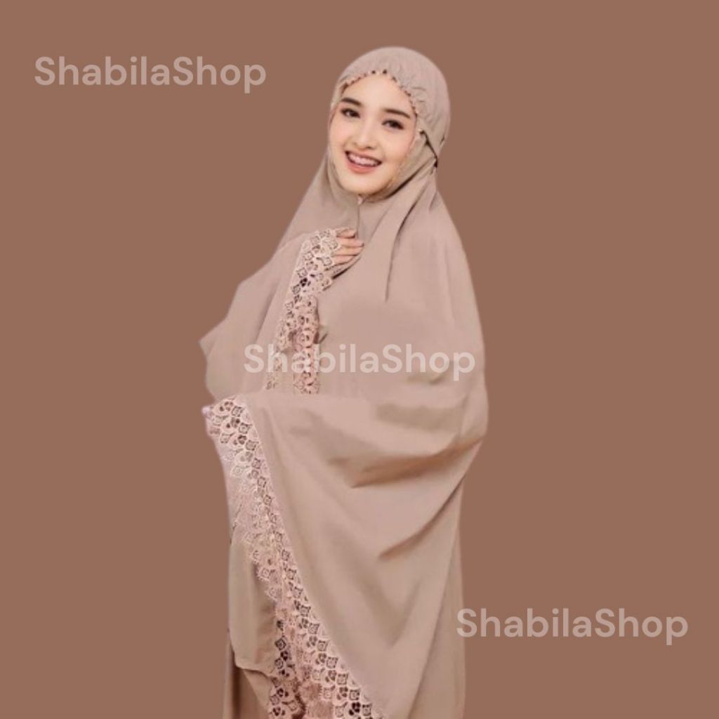 Jual Shabila Mukena Renda Katun Mikro 2 in 1 Muslim Dewasa | Shopee ...
