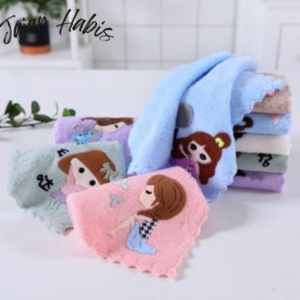 Jual JABIS Handuk Muka Motif Ukuran 25x25cm Sapu Tangan Bulu Halus dan ...