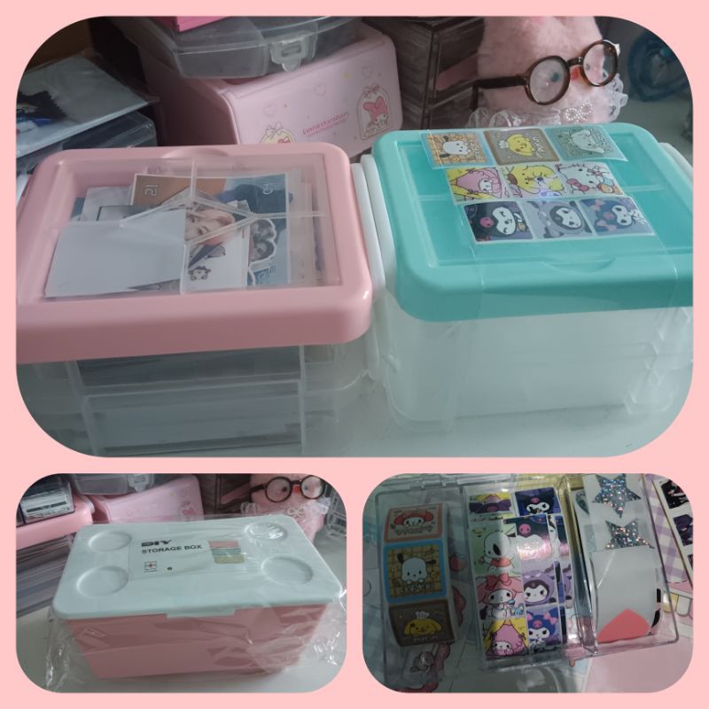 Jual storage box photocard pc 2 layer mr.diy | Shopee Indonesia