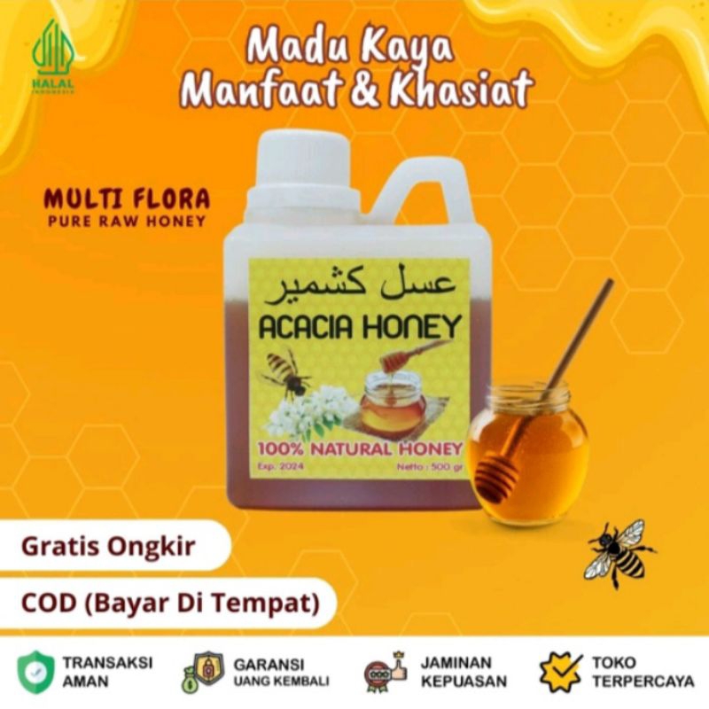 Jual Madu Asli Murni Natural Raw Honey ‐ Acacia Honey 500gr | Shopee ...