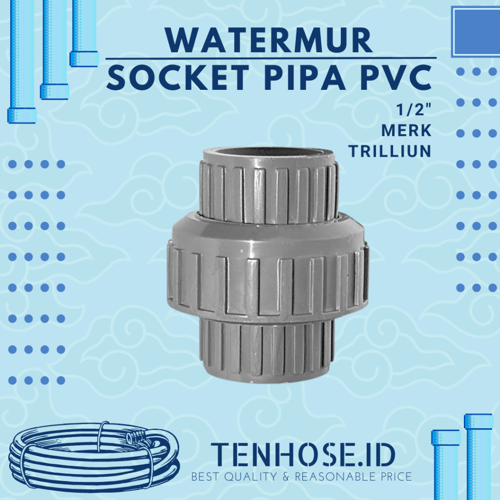 Jual Fitting Pipa PVC Watermur Socket 1/2" Merk Trilliun Ekonomis ...