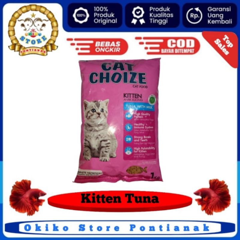 Jual Makanan Kucing Cat Choice 800gr dan 1kg tuna salmon adult dan ...