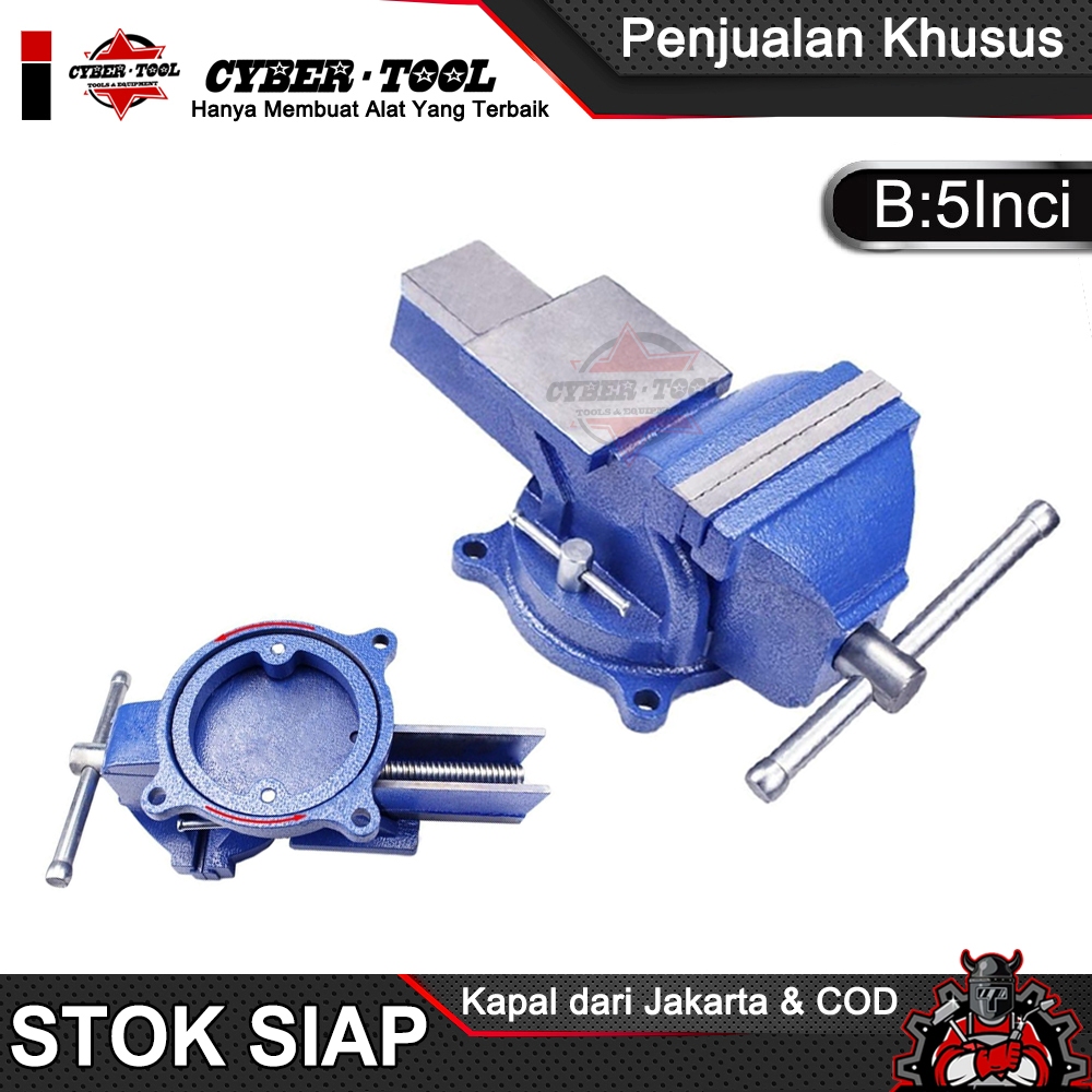 Jual Ragum Putar Catok Paron Tanggem Catok Meja Heavy Duty 5" Inch 4 ...