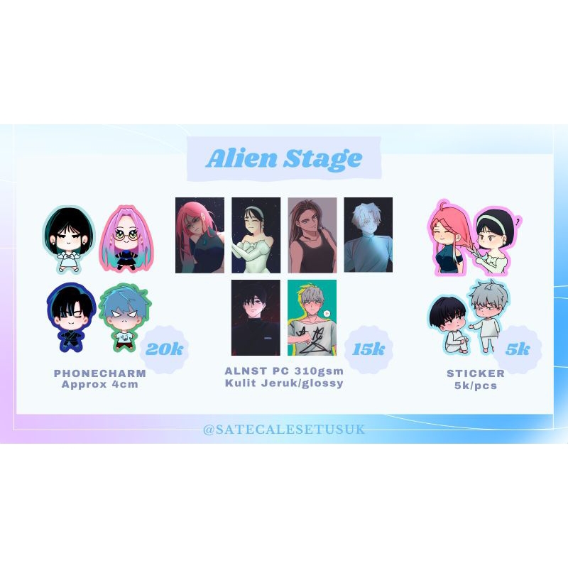 Jual ALIEN STAGE ALNST Phonecharm Photocard Sticker Fanmerch by ...