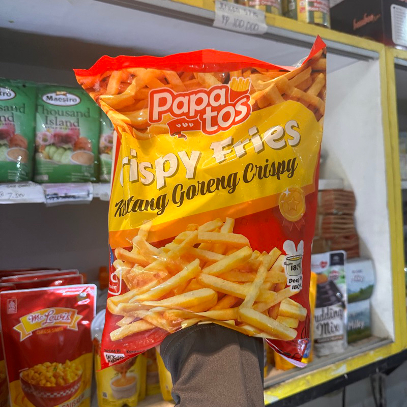 Jual PAPATOS crispy fries kentang goreng 1kg | Shopee Indonesia