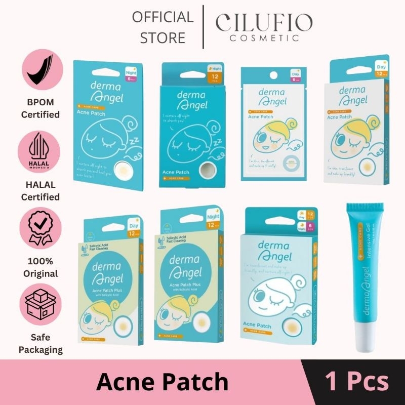 Jual Derma Angel Acne Patch Plester Sticker Pereda Jerawat Day Night ...