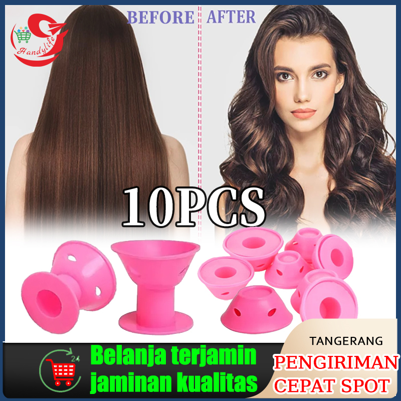 Jual 10Pcs/set Rol Rambut Pengeriting Rambut Tidak Panas Alat Styling ...