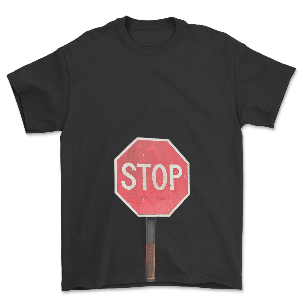 Jual Kaos Distro STOP Plang Rambu rambu KAOS KAGE | Shopee Indonesia