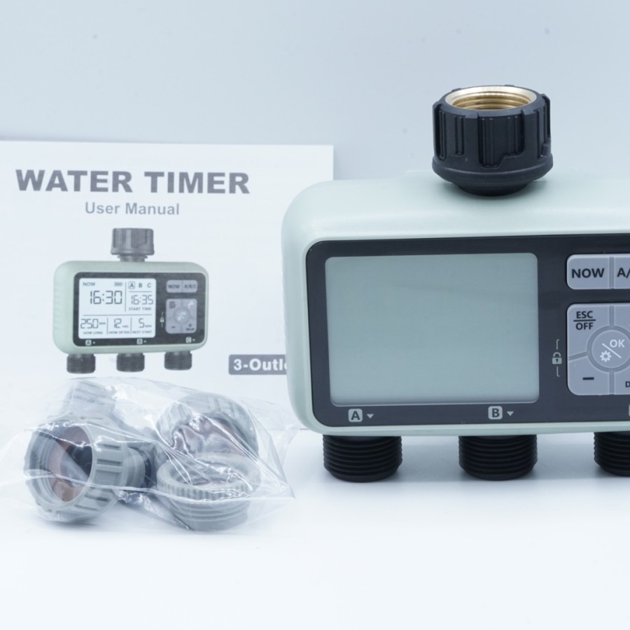 Jual Pengairan Pengatur Otomatis Kran Air Irigasi 3 Outlet Output Water ...