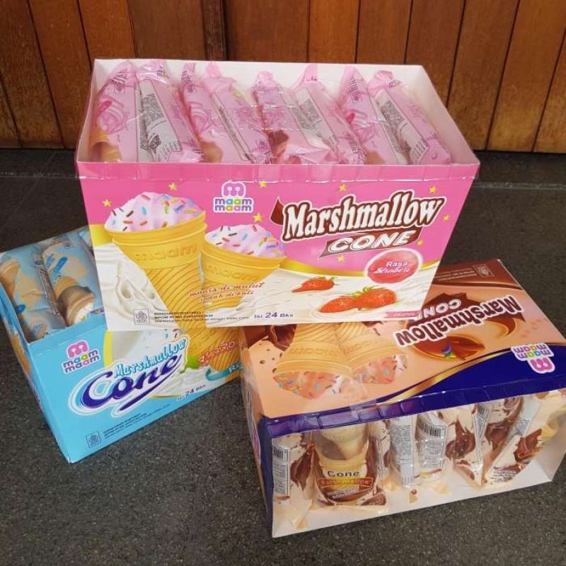 Jual MAAM MARSHMALLOW CONE PACK (12PCS) | Shopee Indonesia