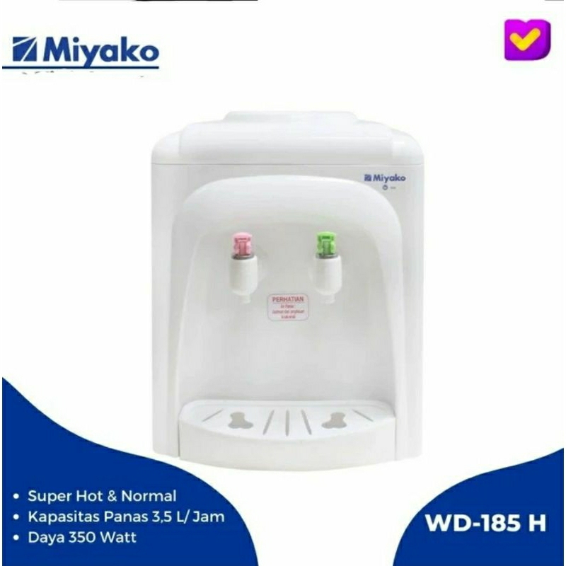 Jual Miyako WD-185 H Dispenser Meja Air Panas & Normal Garansi Resmi ...